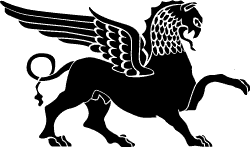 Large Griffin stencil in a unique and original design. – Stencil Planet