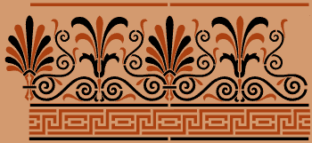 Greco border stencil in a unique and original design. – Stencil Planet