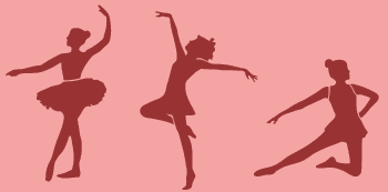 Ballet border stencil in a unique and original design. – Stencil Planet