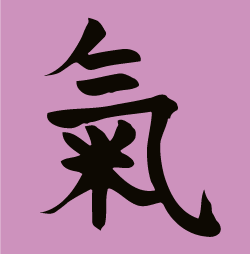 Chinese character symbol stencil for Energy in a unique and original ...