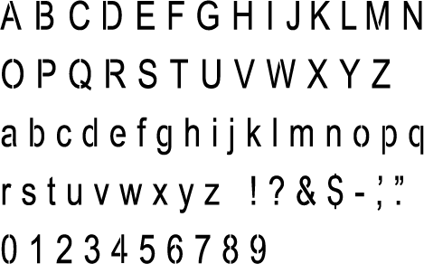 Arial complete alphabet letter and number stencil. – Stencil Planet