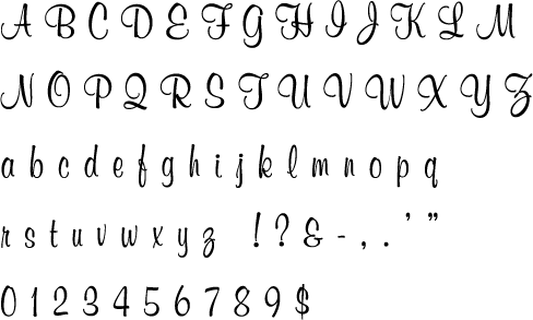 Murray Hill complete alphabet letter and number stencil. – Stencil Planet