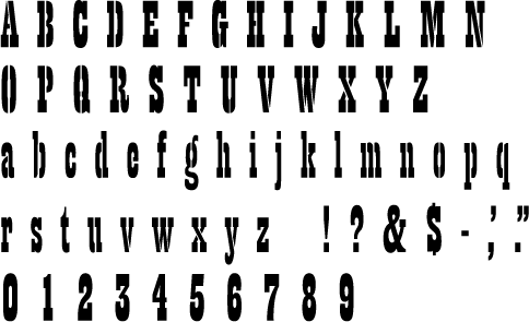 Playbill Logo Font