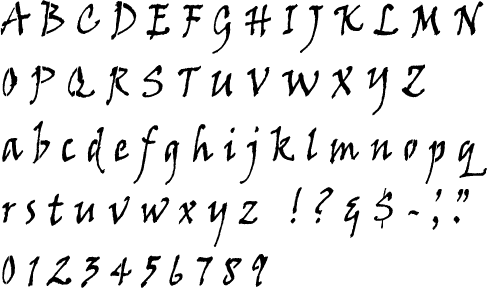 Viner Hand Font